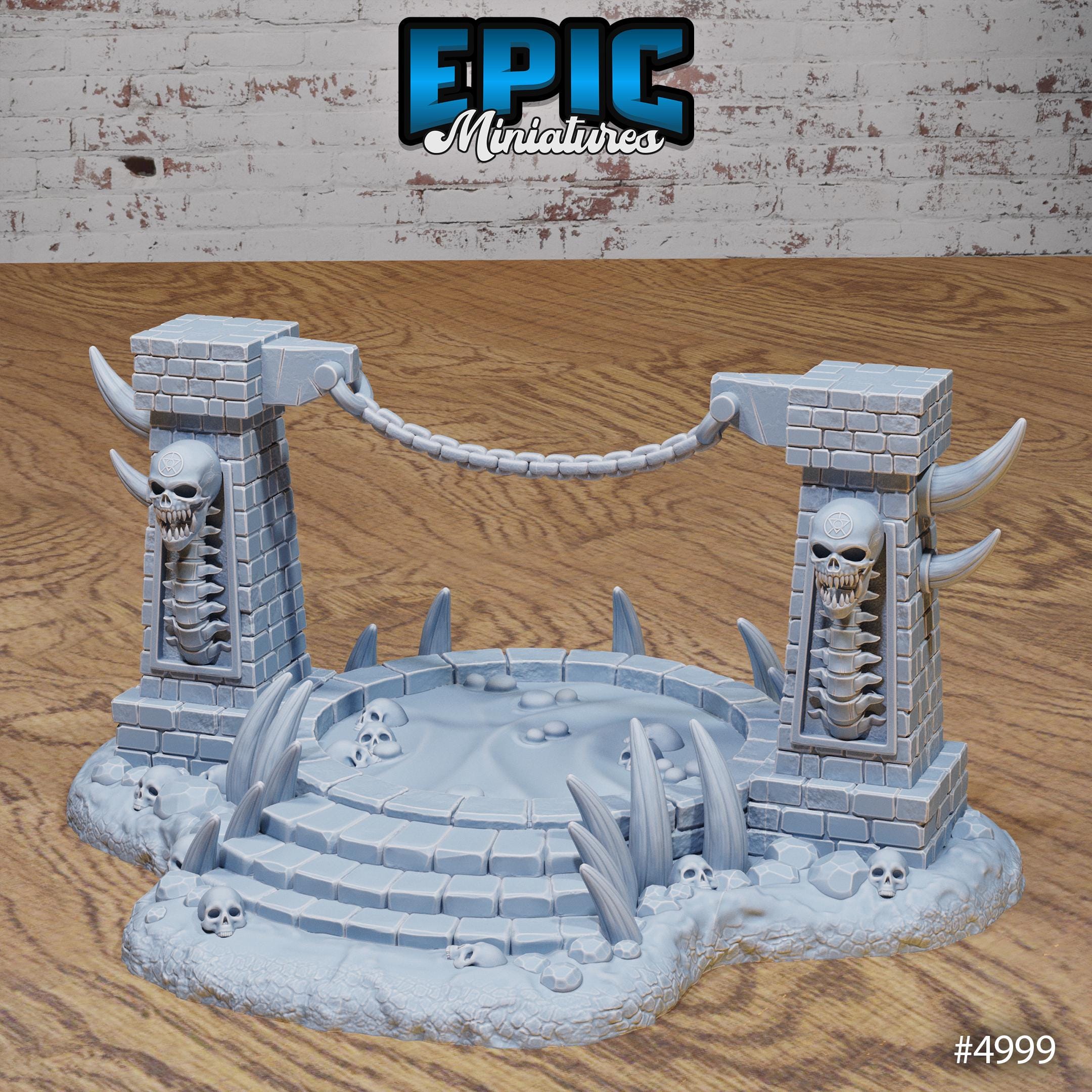 Hell Terrain - Lava (5 Variants Available) - Epic Miniatures – Couatl's Hoard