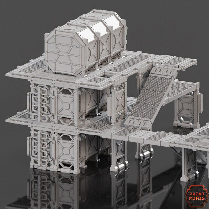 Stack City Terrain Part 1 - Scenery Kit - Print Minis – Couatl's Hoard