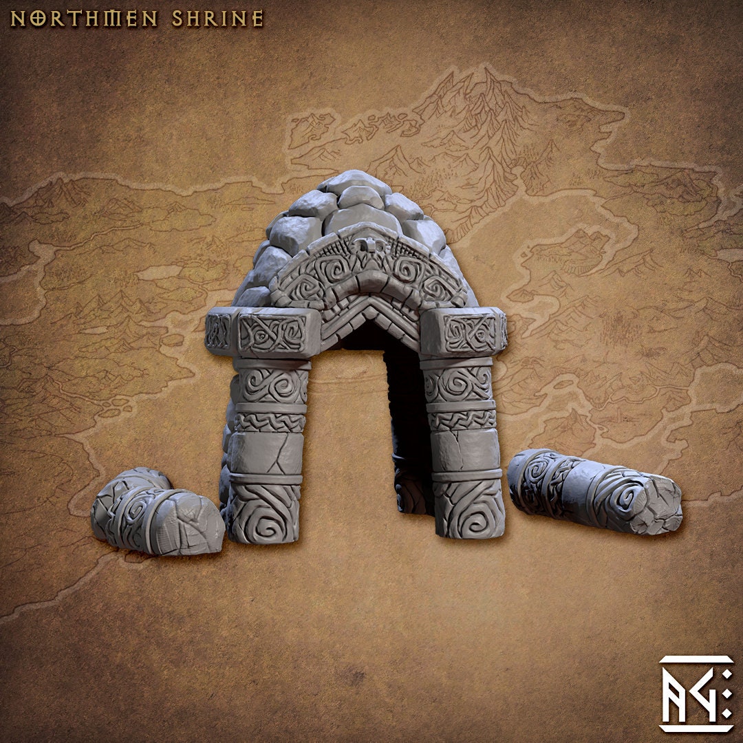 Northmen Shrine Terrain Set - Artisan Guild – Couatl's Hoard