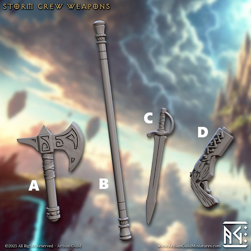 Storm Crew Weapons (4 Variants Available) - Artisan Guild – Couatl's Hoard
