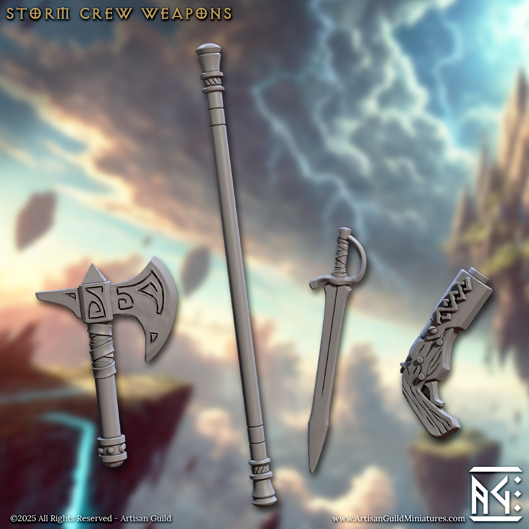 Storm Crew Weapons (4 Variants Available) - Artisan Guild – Couatl's Hoard