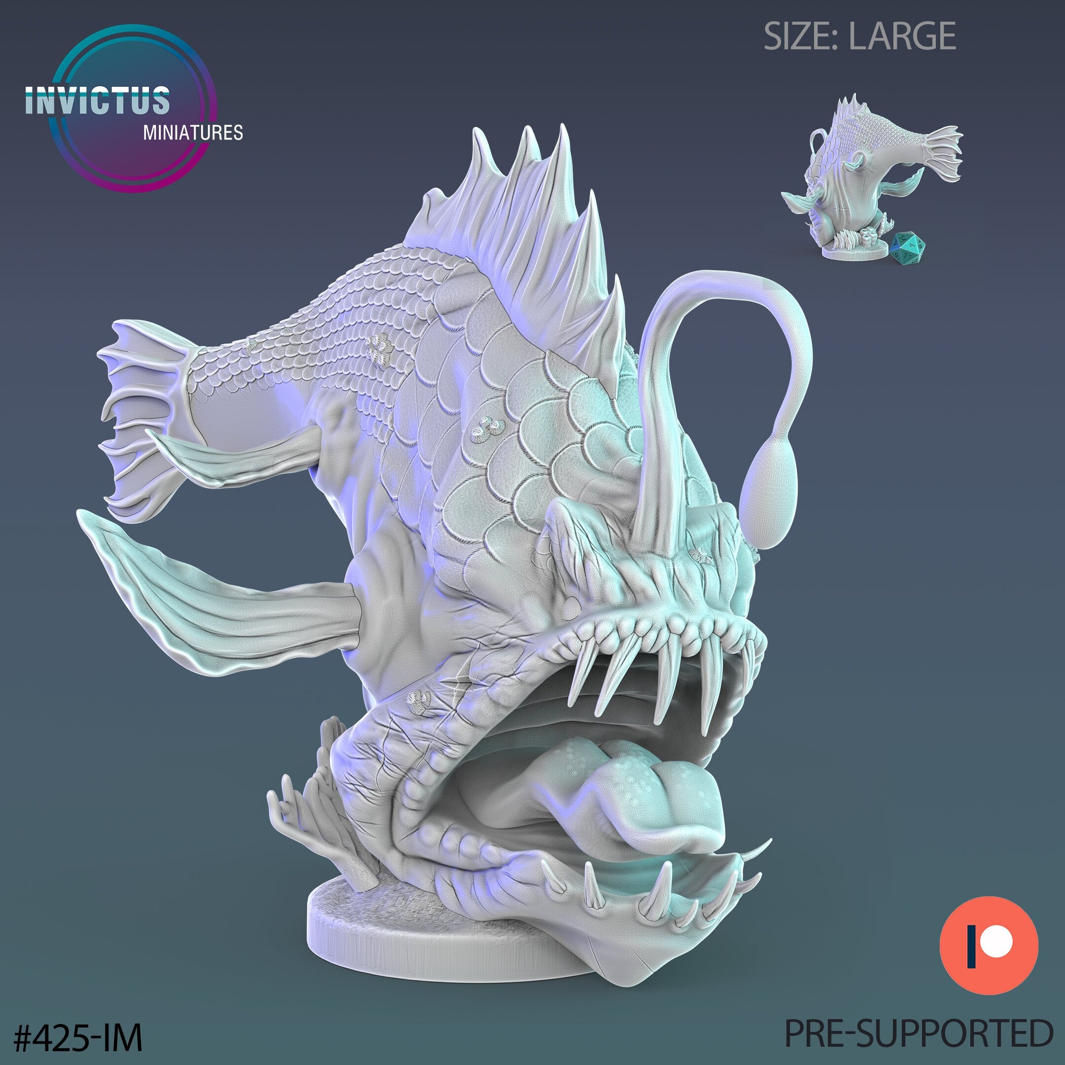 Angler Fish (3 Variants Available) - Invictus Miniatures – Couatl's Hoard