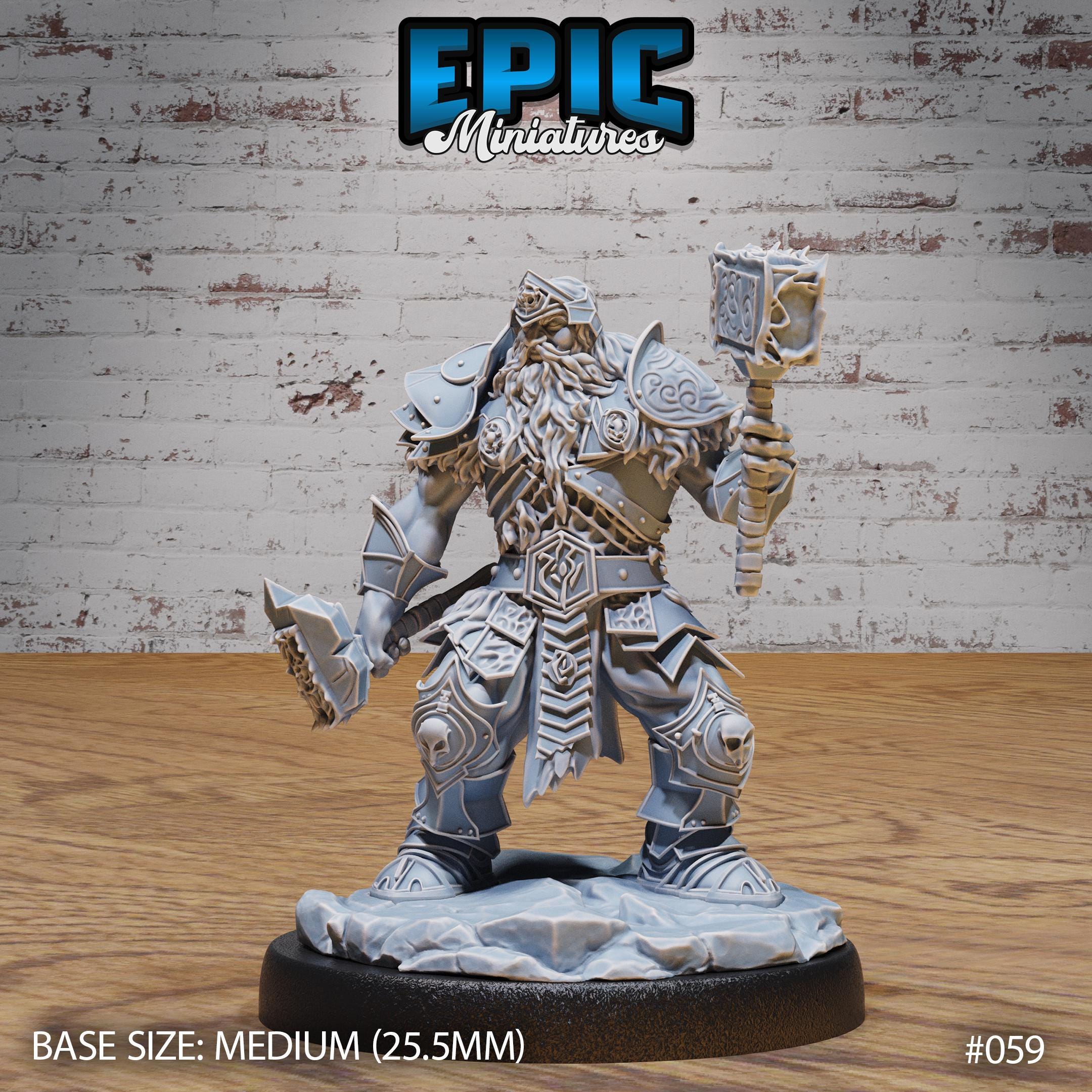 Royal Dwarf (3 Variants Available) - Epic Miniatures – Couatl's Hoard