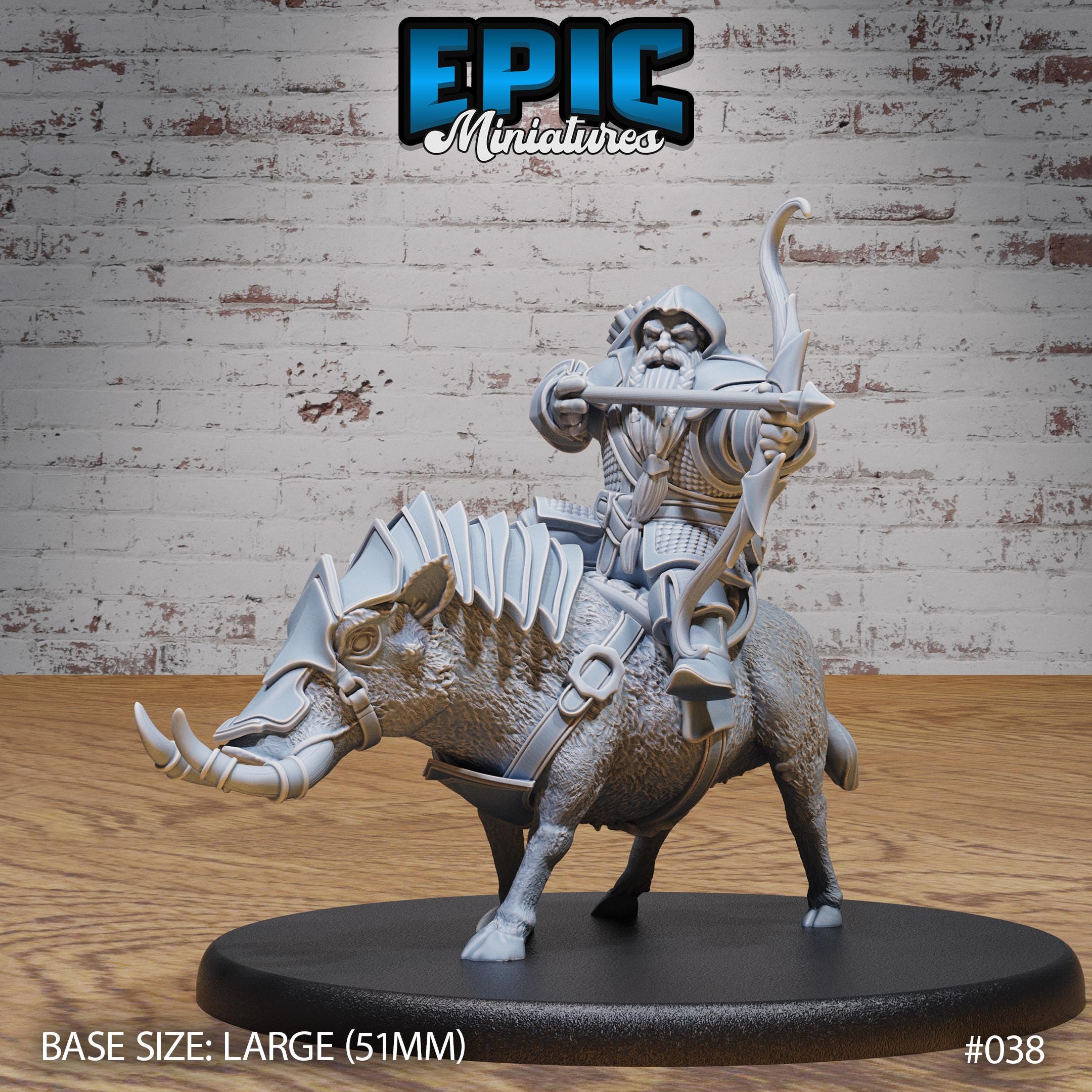 Dwarf Army Warthog Riders (2 Variants Available) - Epic Miniatures ...