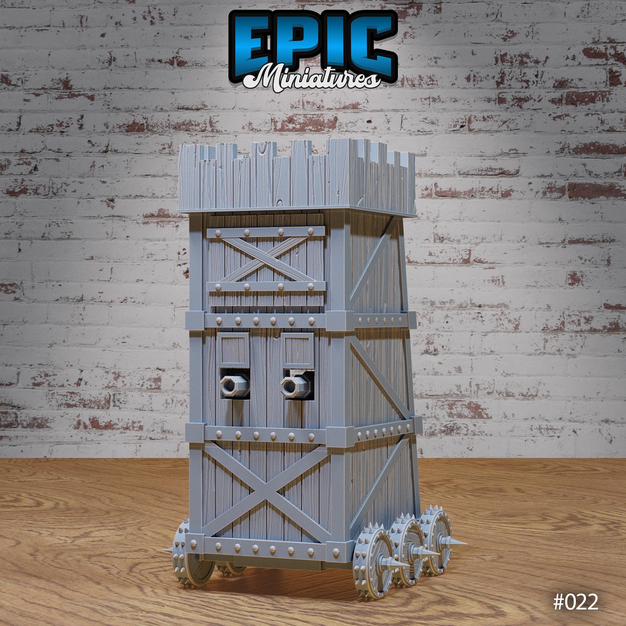 Dwarf Siege Tower - Epic Miniatures – Couatl's Hoard