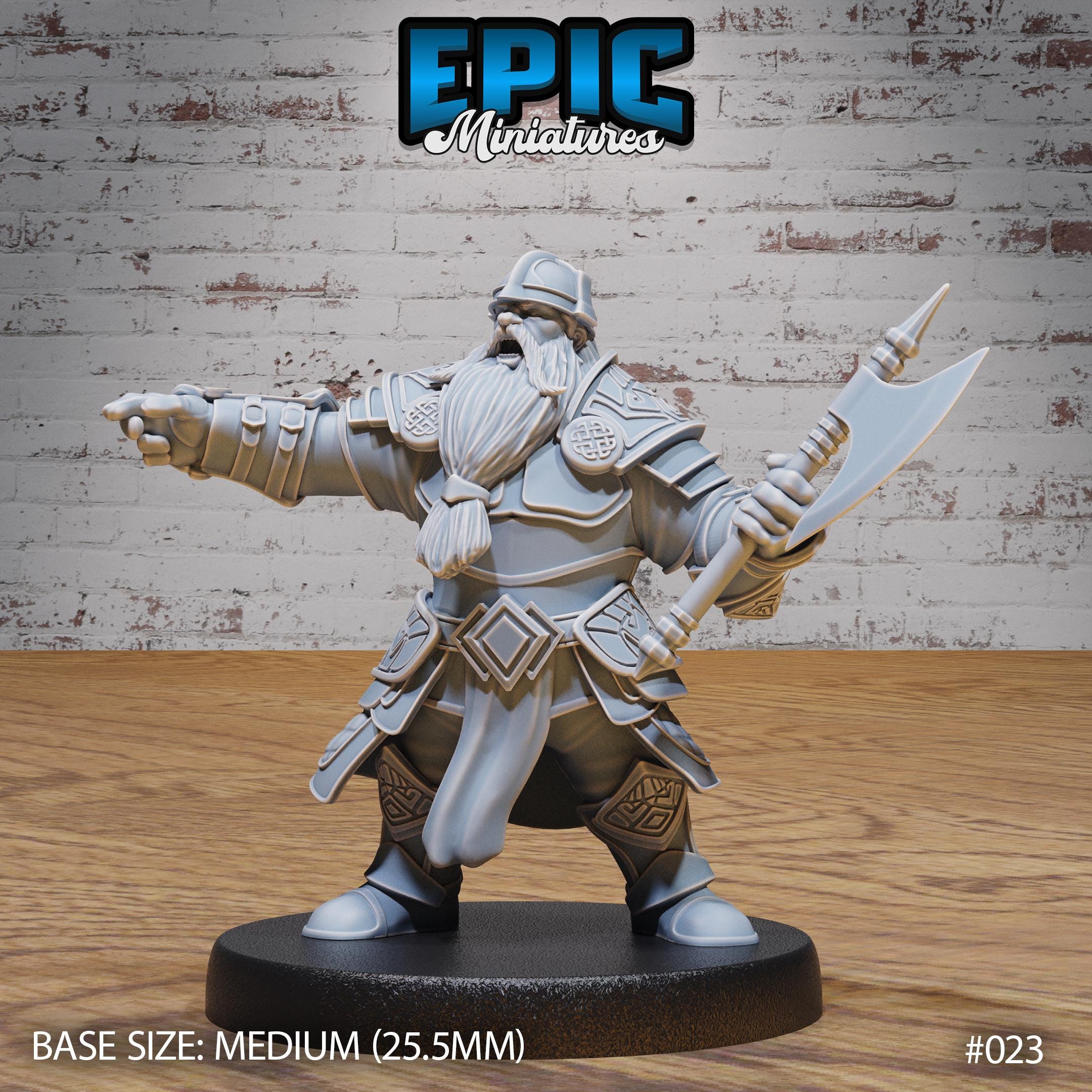Dwarf Army Siege Commander - Epic Miniatures – Couatl's Hoard