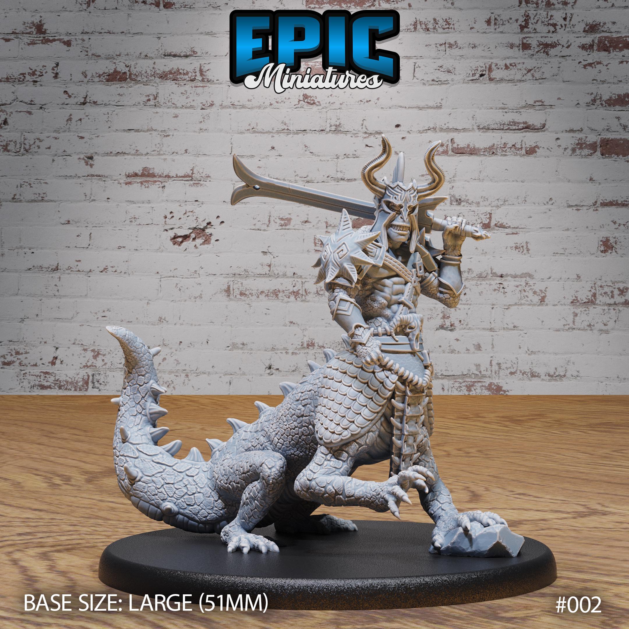 Centaur Lizard (3 Variants Available) - Epic Miniatures – Couatl's Hoard