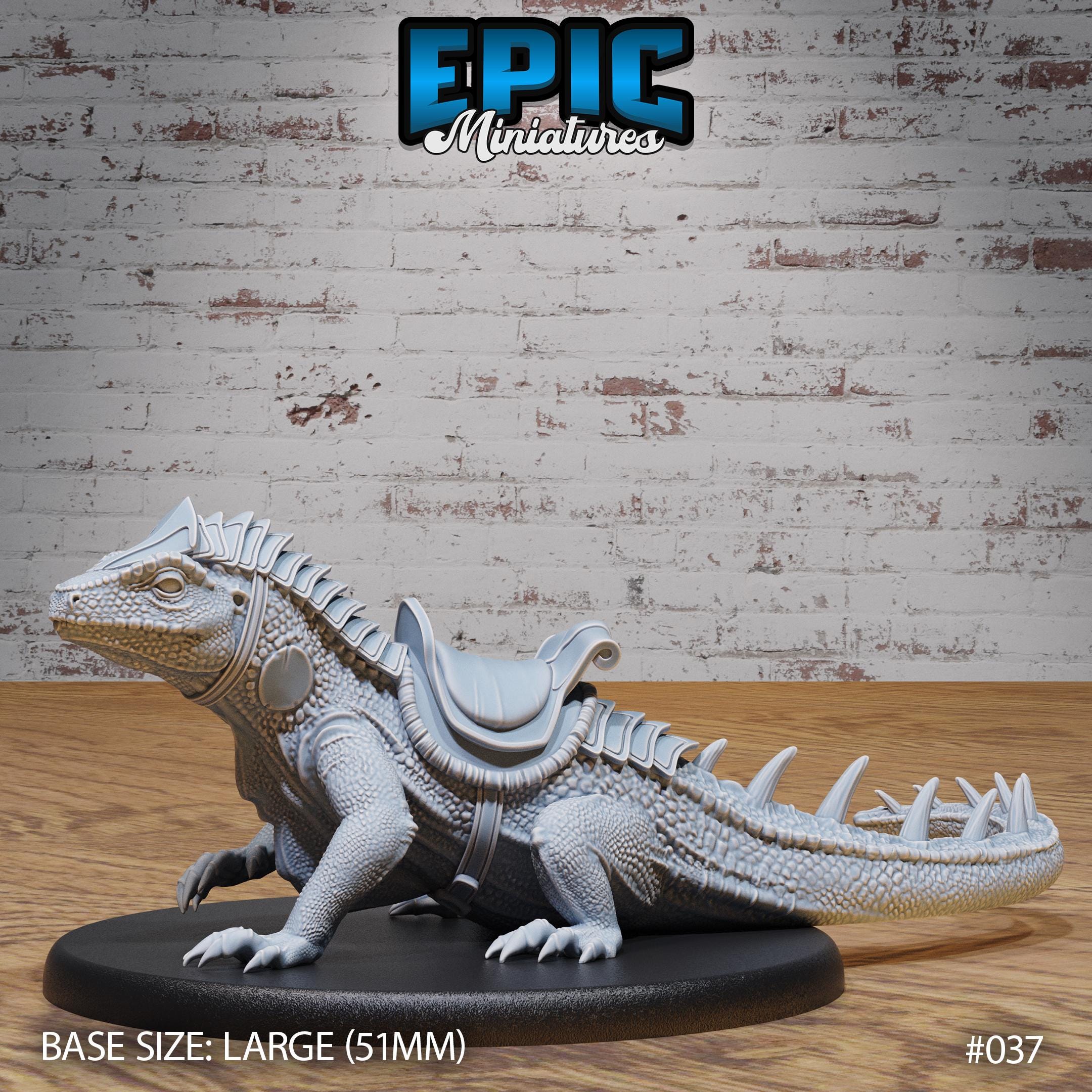Lizardfolk Army, Reptile Mounts (2 Variants Available) - Epic Miniatur ...