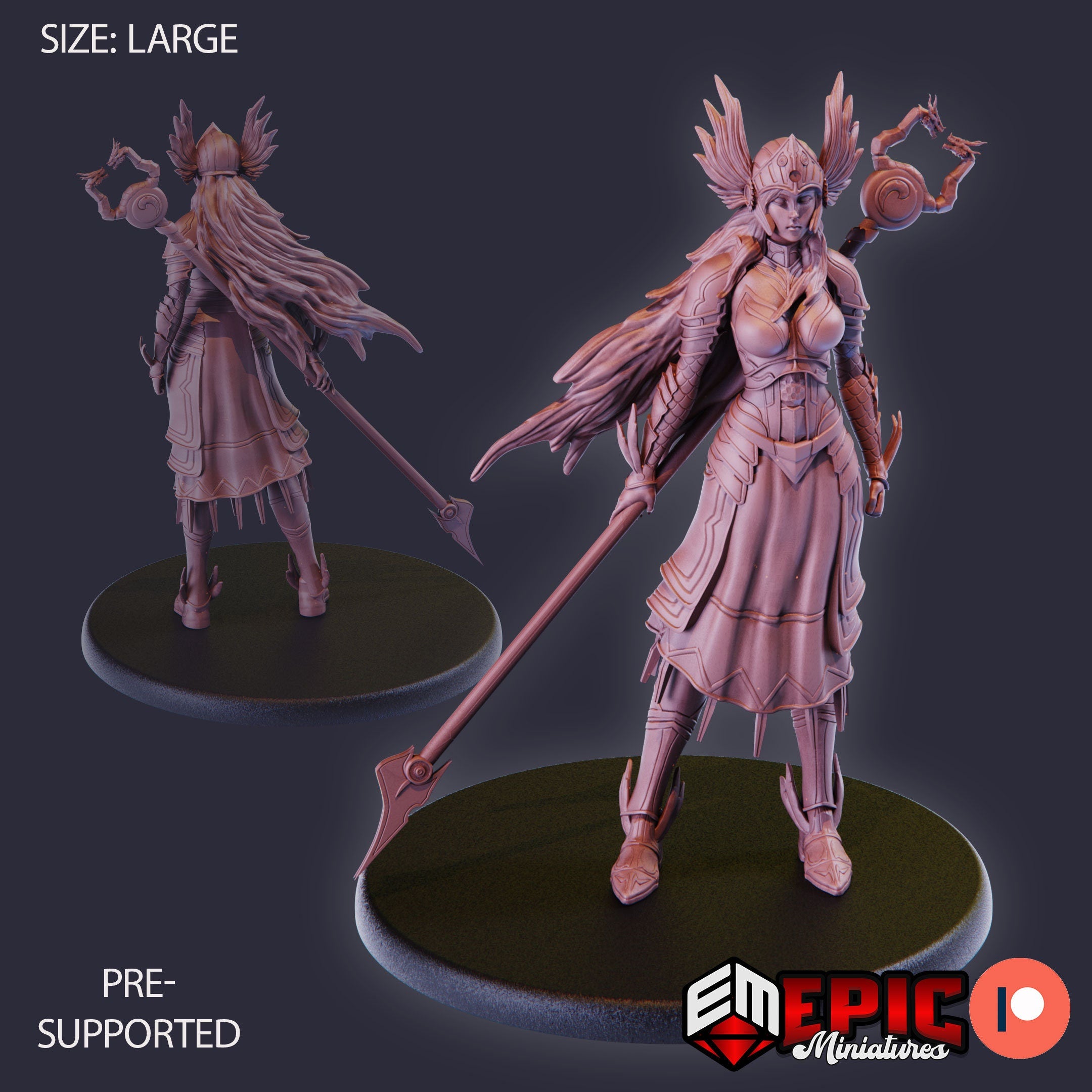 Valkyrie (3 Variants) - Epic Miniatures – Couatl's Hoard