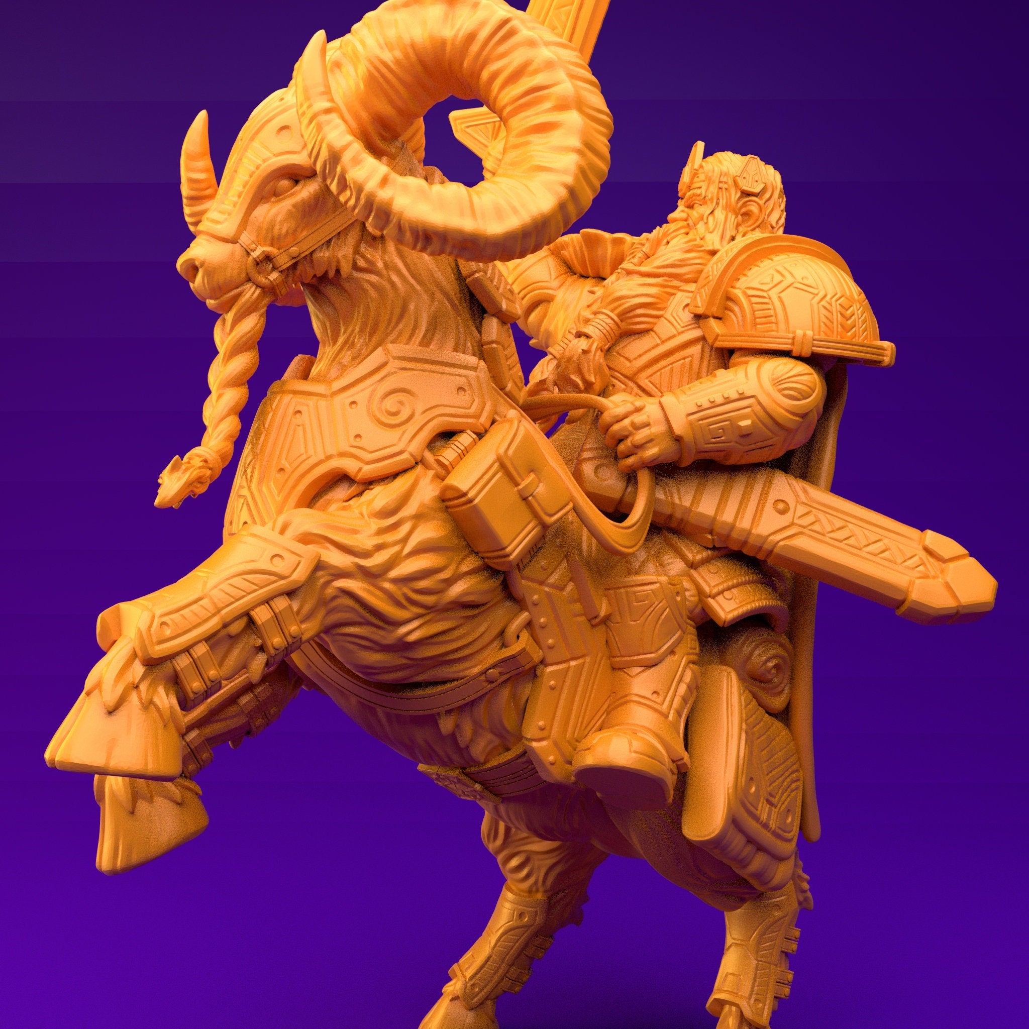 Dwarf with Ram Mount (3 Variants Available) - Brayan Nafarrate – Couatl ...