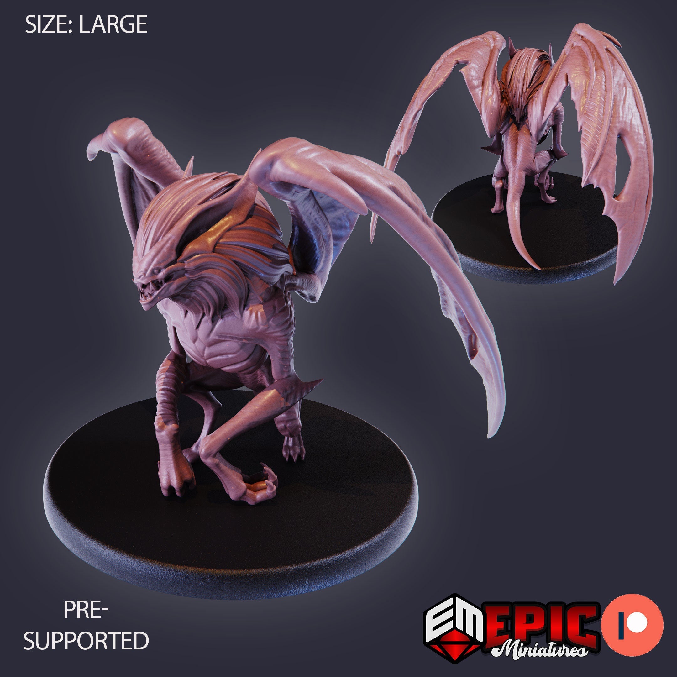 Terror Bat (3 Variants) - Epic Miniatures – Couatl's Hoard