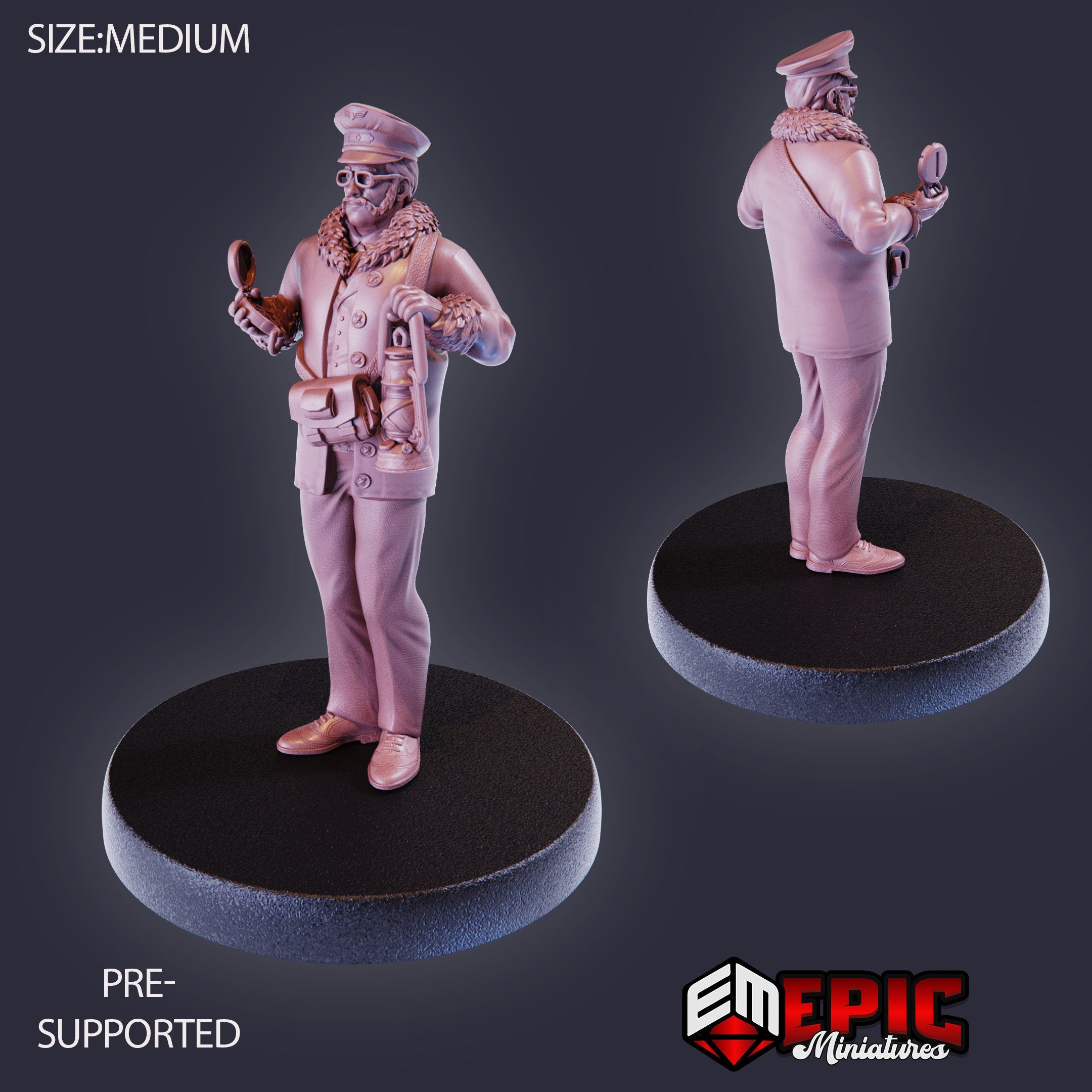 Train Conductor (3 Variants Available) - Epic Miniatures – Couatl's Hoard