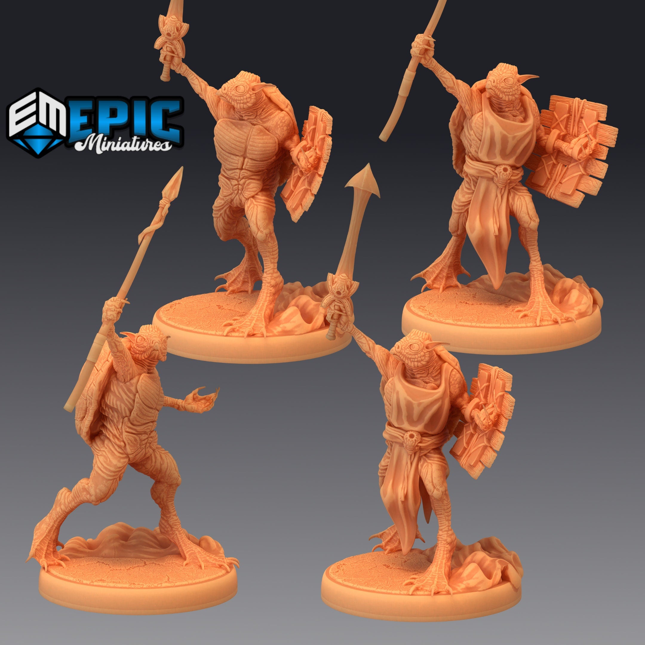 Kappa Set 1 (4 Variants) - Epic Miniatures – Couatl's Hoard