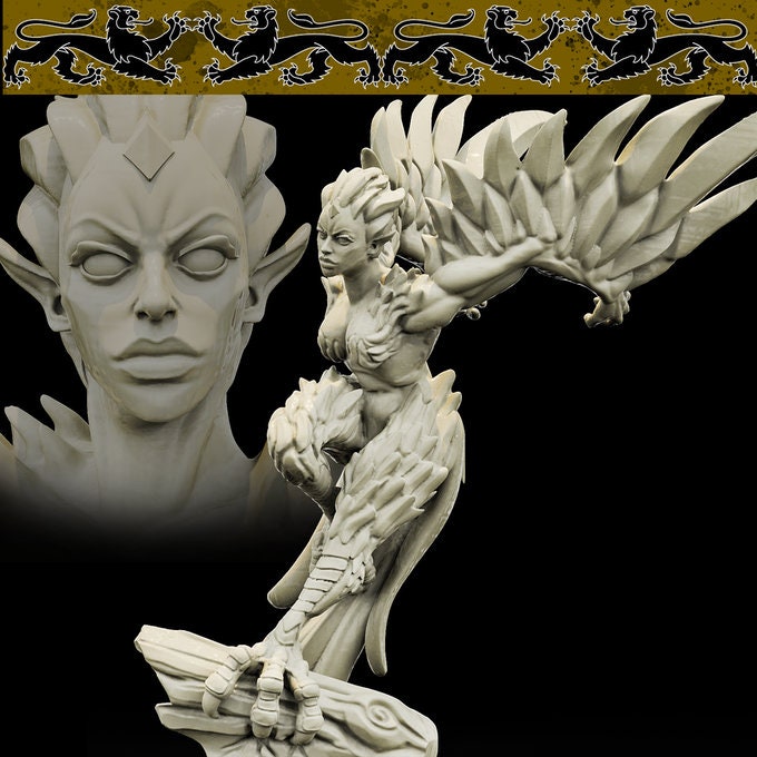 Harpy (3 Poses Available) - Brayan Nafarrate – Couatl's Hoard