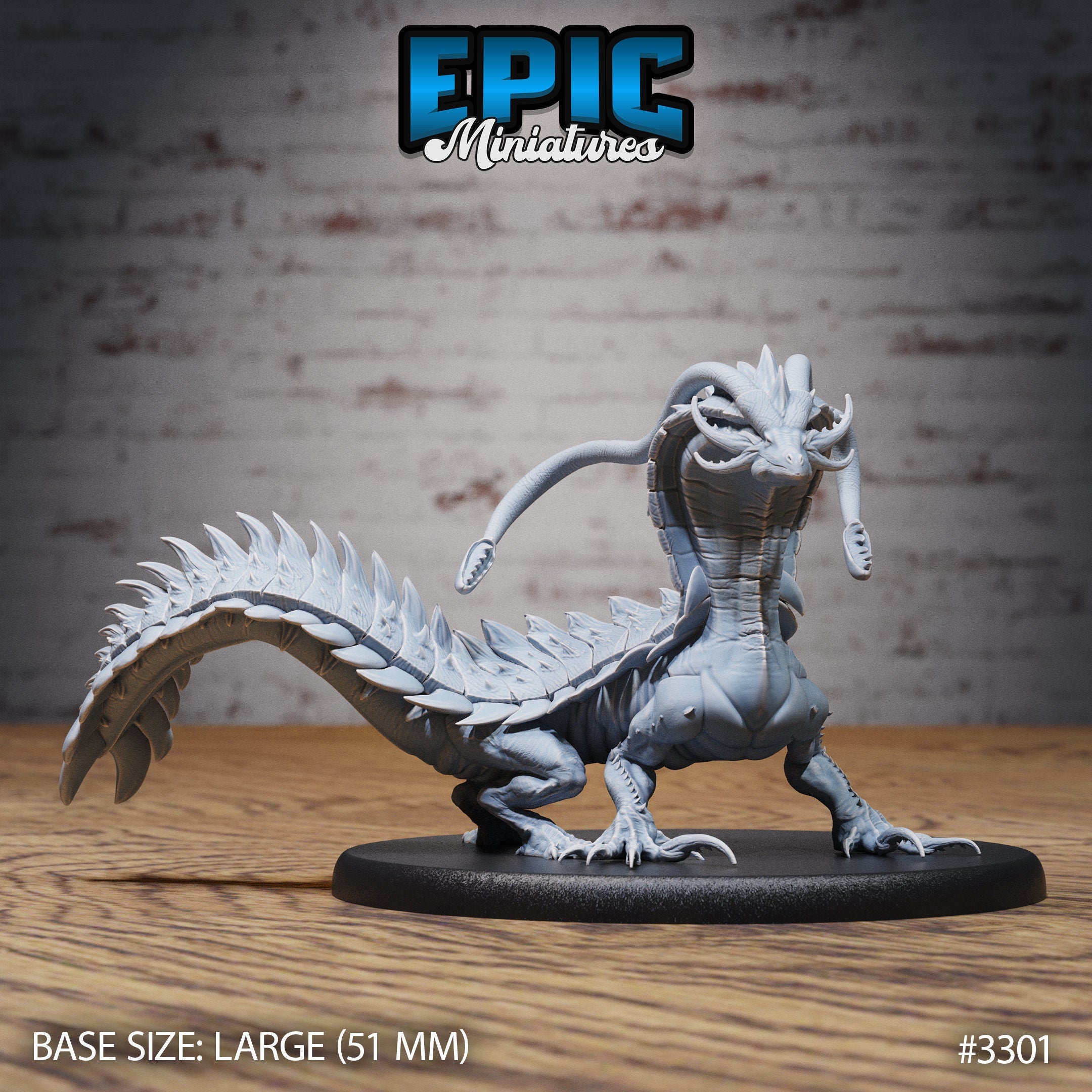 Sea Drake Deity (3 Variants Available) - Epic Miniatures – Couatl's Hoard