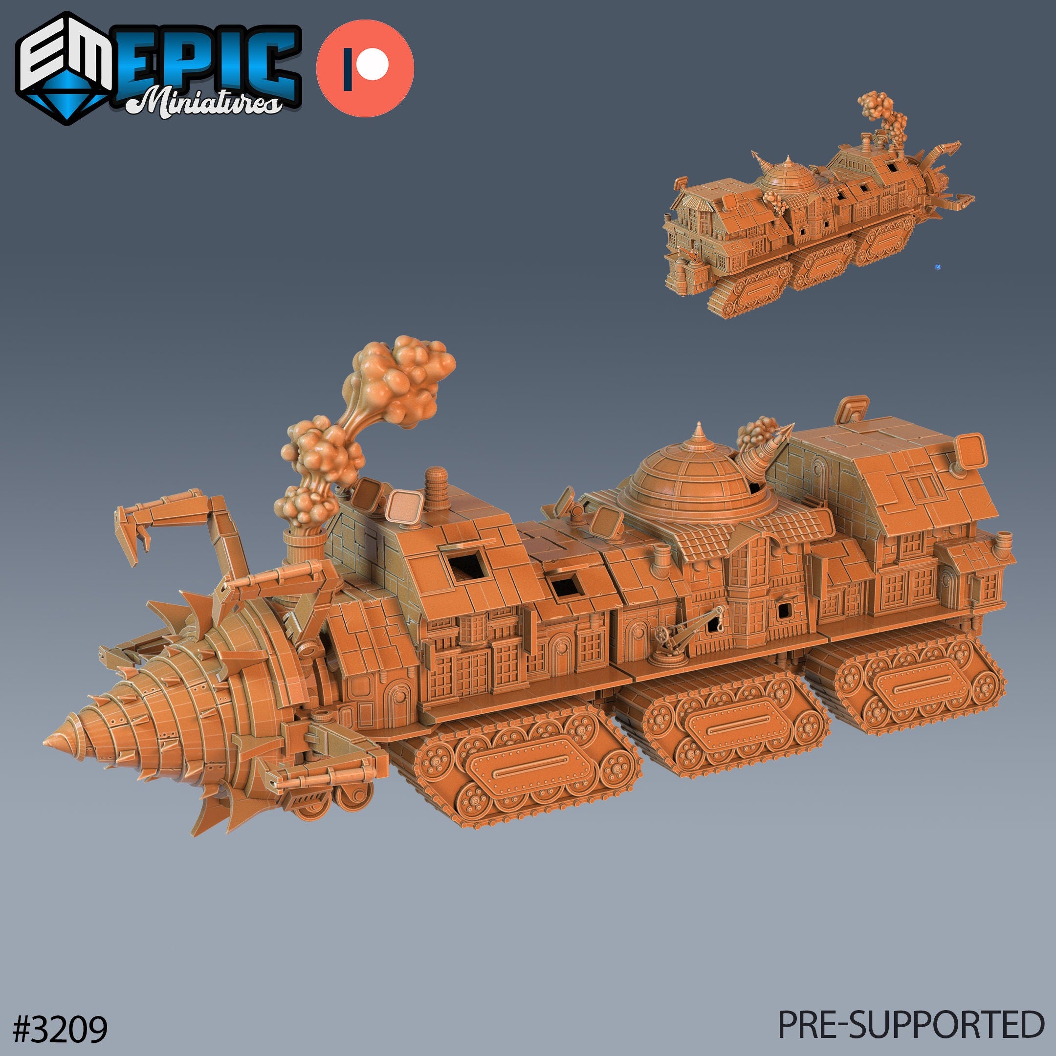 Maxi Drill Steam Engine (Modular Kit) - Epic Miniatures – Couatl's Hoard