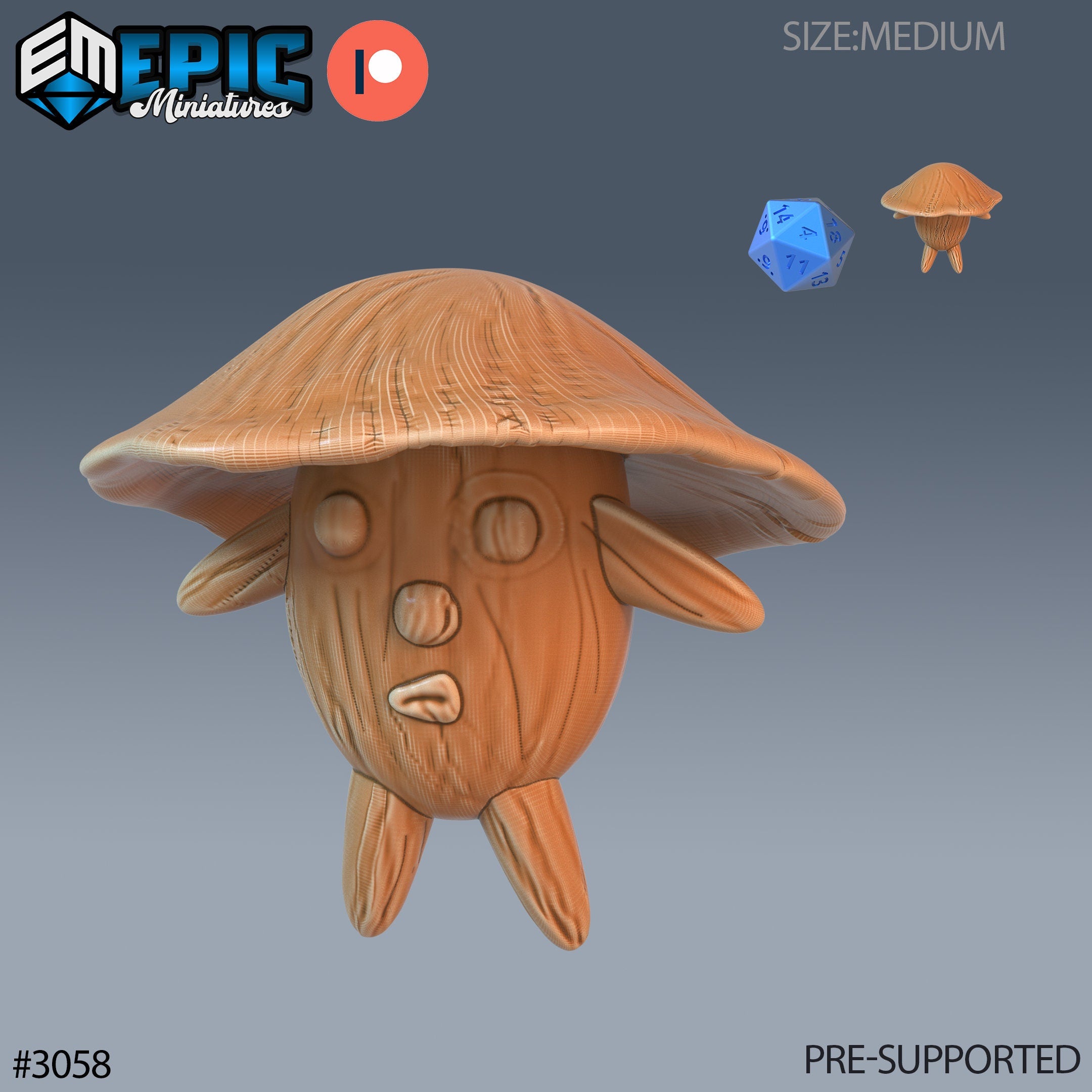 Small Shroom (3 Variants Available) - Epic Miniatures – Couatl's Hoard