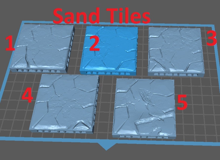 Modular Desert Tiles, Floor Set - Sand (OpenLock) - Epic Miniatures ...