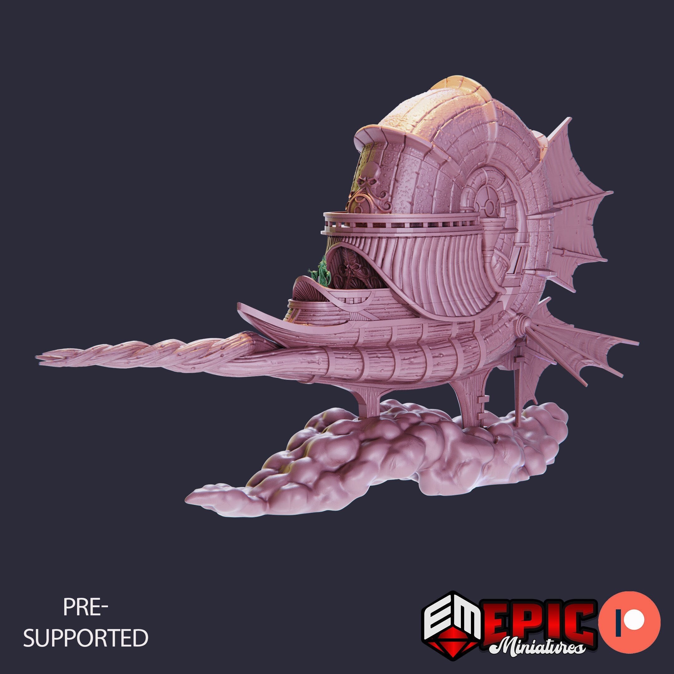 Nautiloid Airship, Playable Terrain Set - Epic Miniatures – Couatl's Hoard