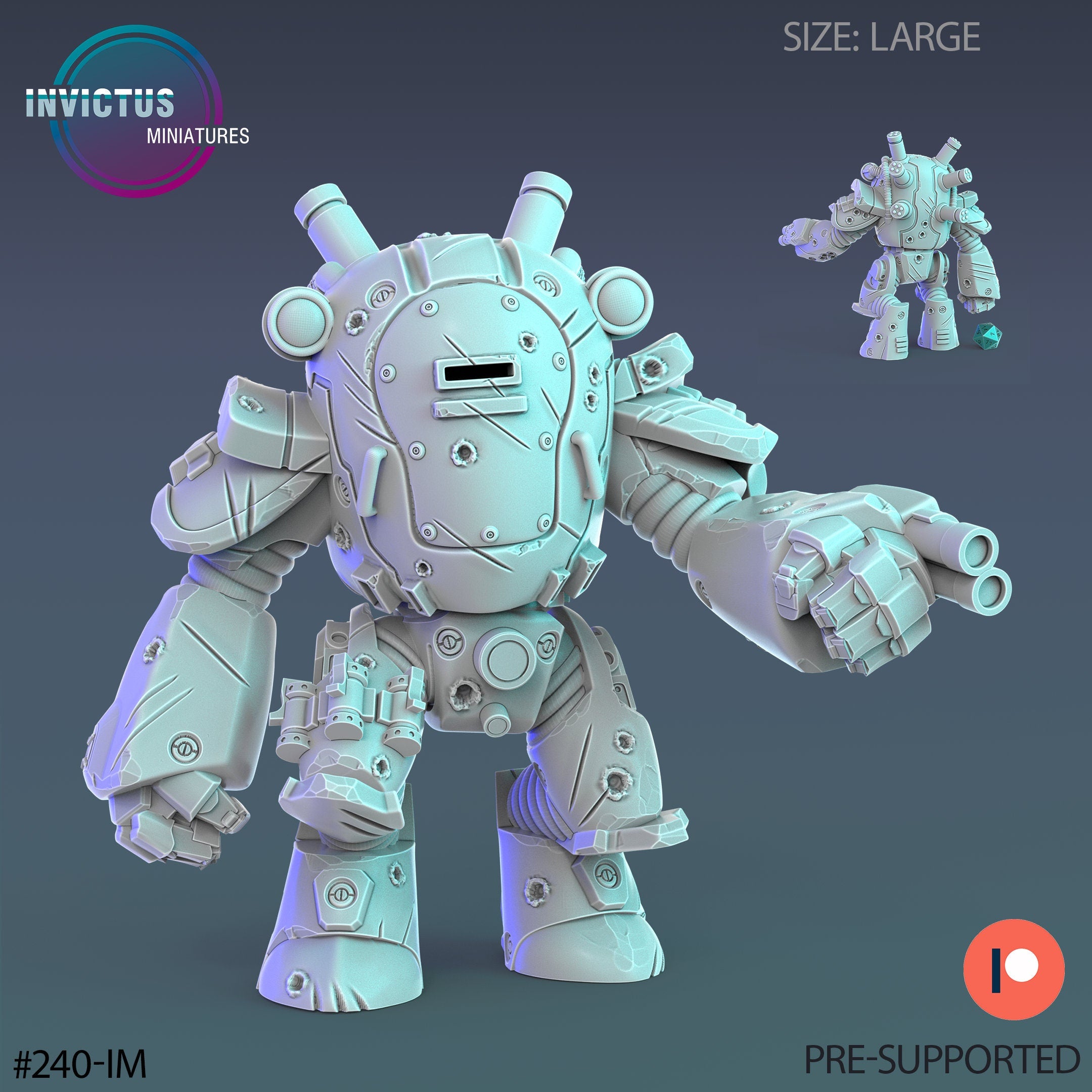 Plague Annihilator Mech (3 Variants Available) - Invictus Miniatures ...