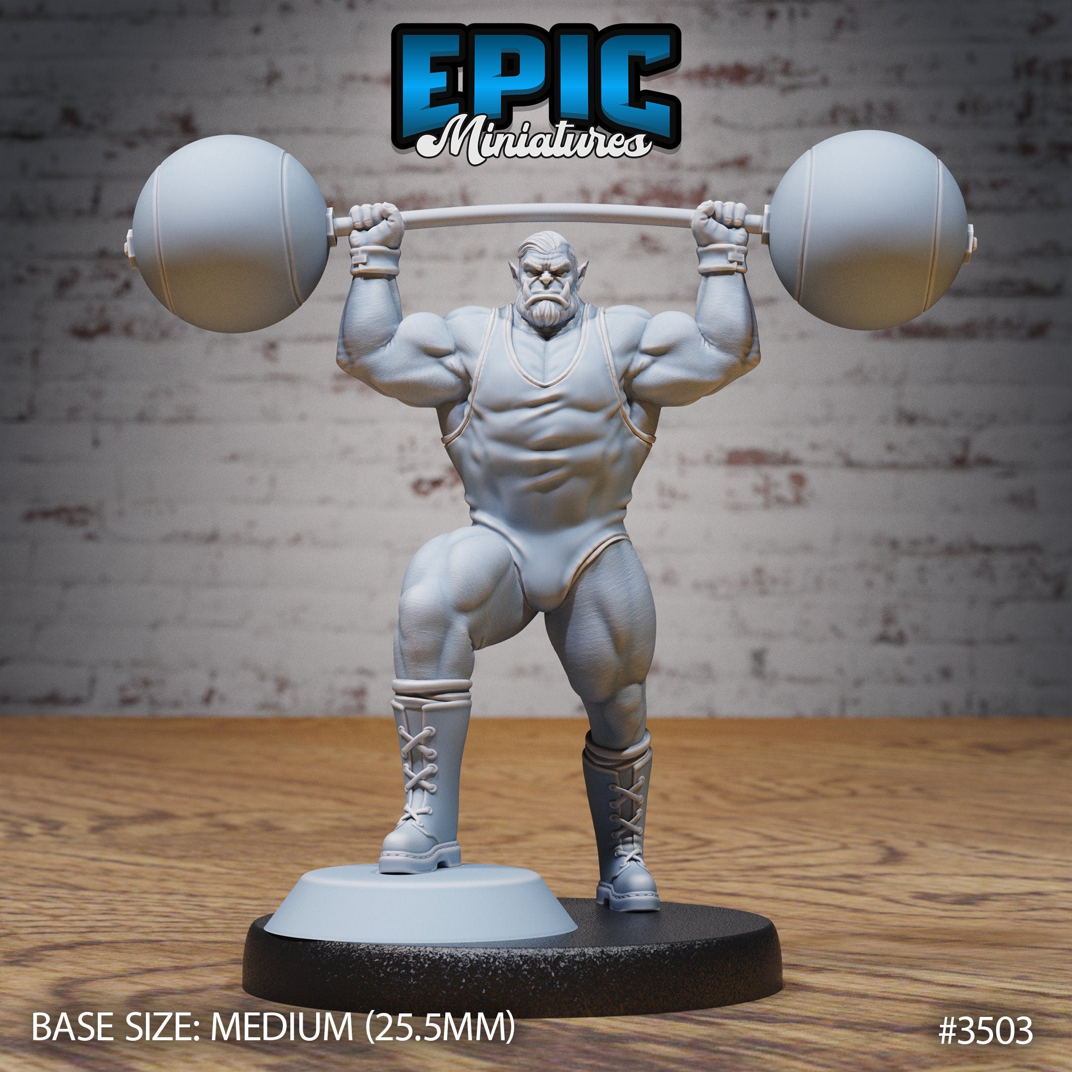 Orc Strongman (3 Variants Available) - Epic Miniatures – Couatl's Hoard