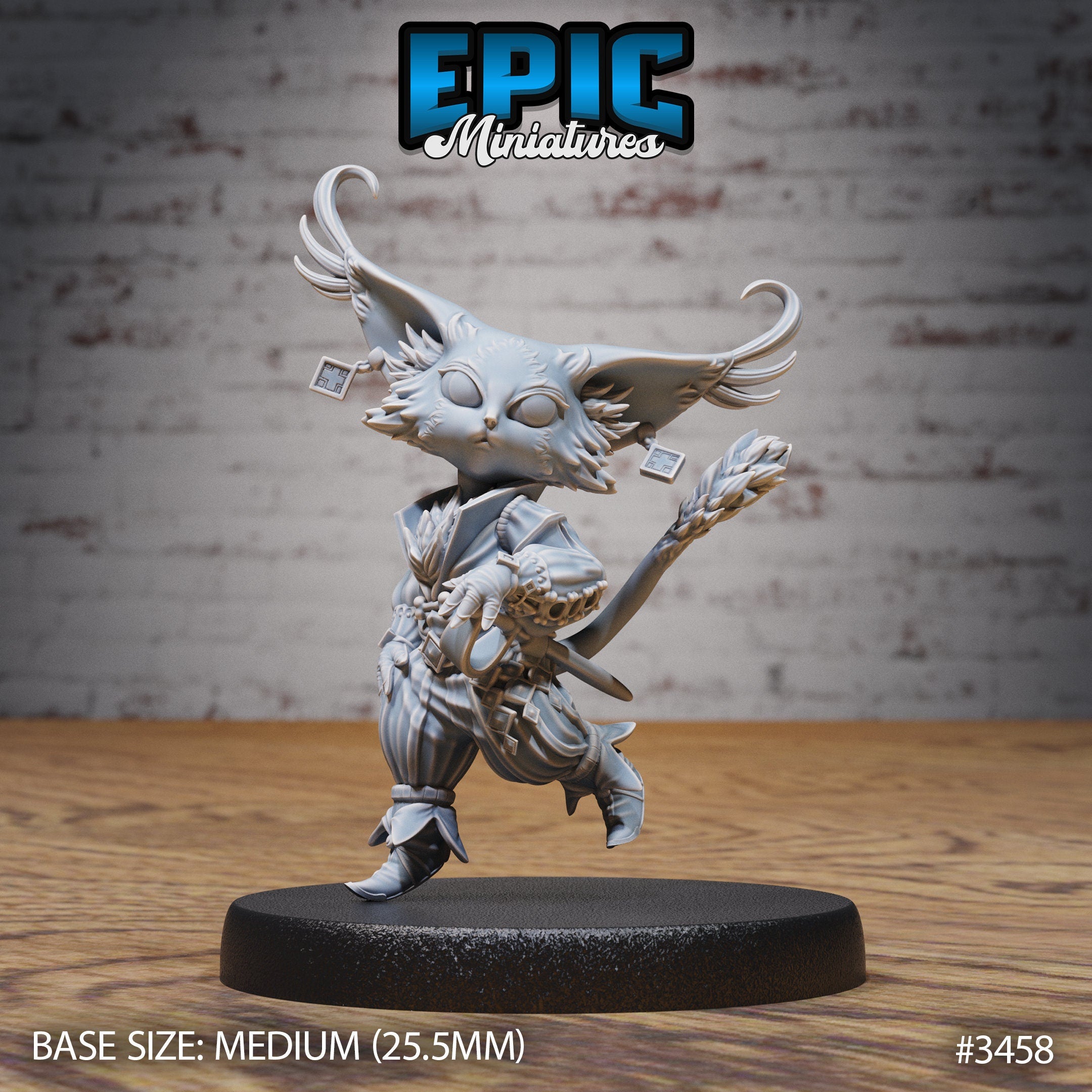 Gallant Cat (3 Variants Available) - Epic Miniatures – Couatl's Hoard