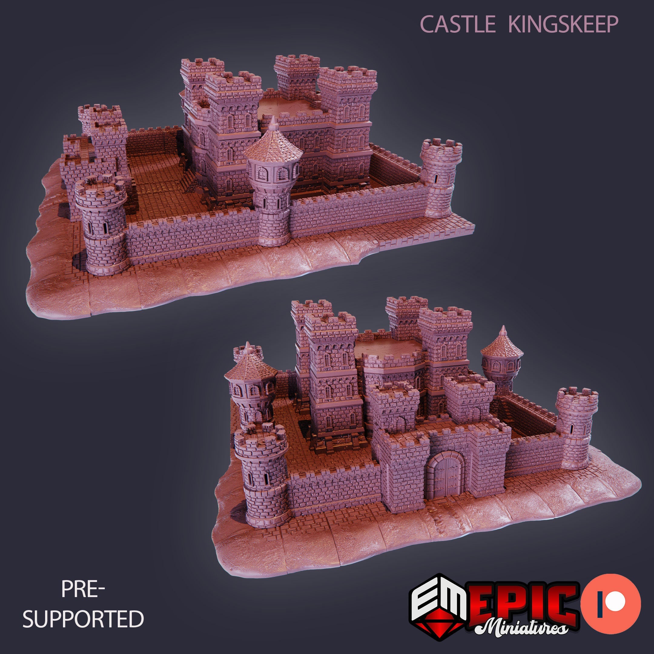 Castle Kingskeep, Playable Terrain Piece - Epic Miniatures – Couatl's Hoard